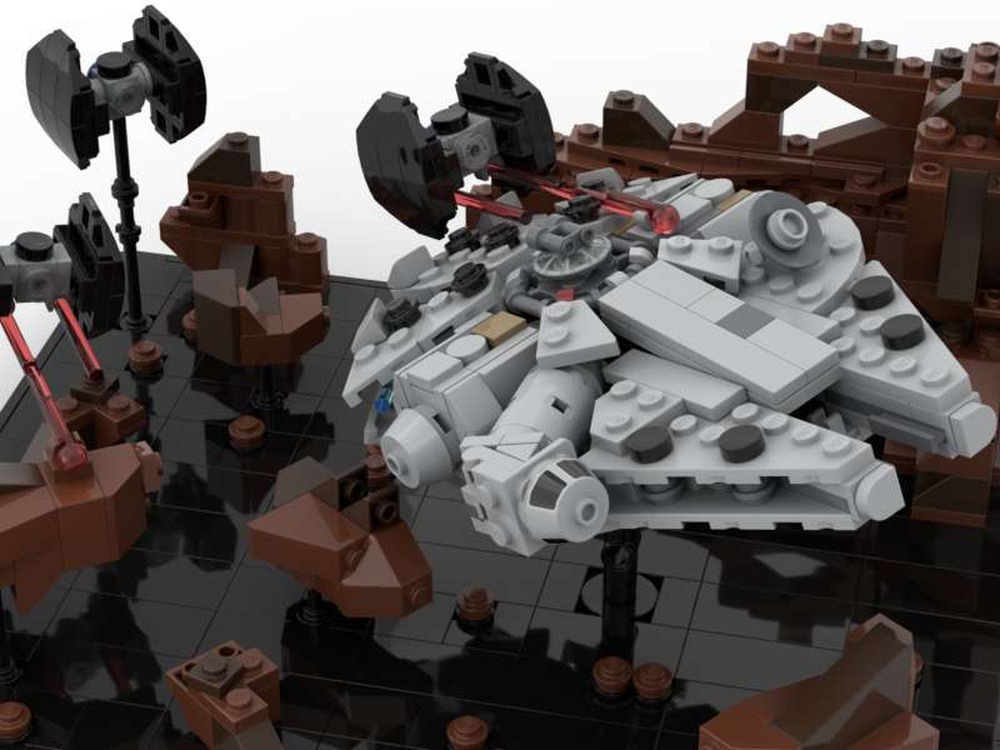 LEGO MOC Asteroid Chase V3 - Micro Mill ennium Falcon - Episode V by ...