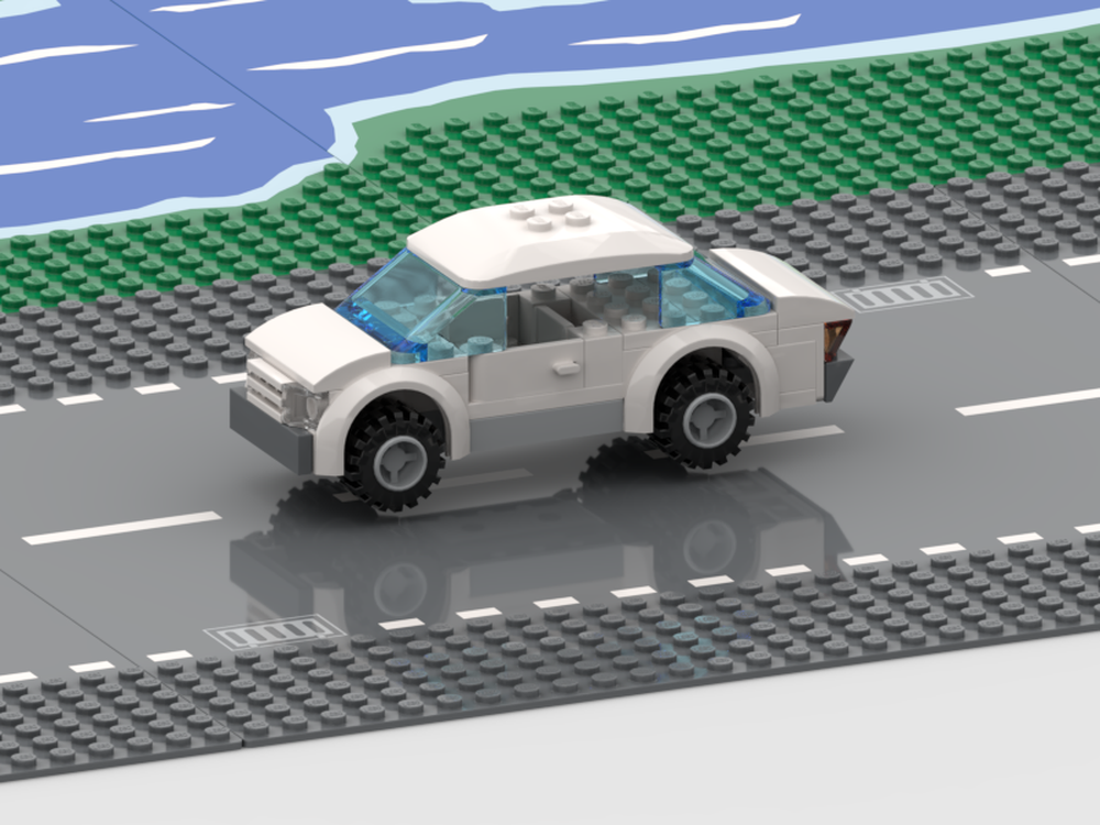 LEGO MOC white car by Lego@fan | Rebrickable - Build with LEGO