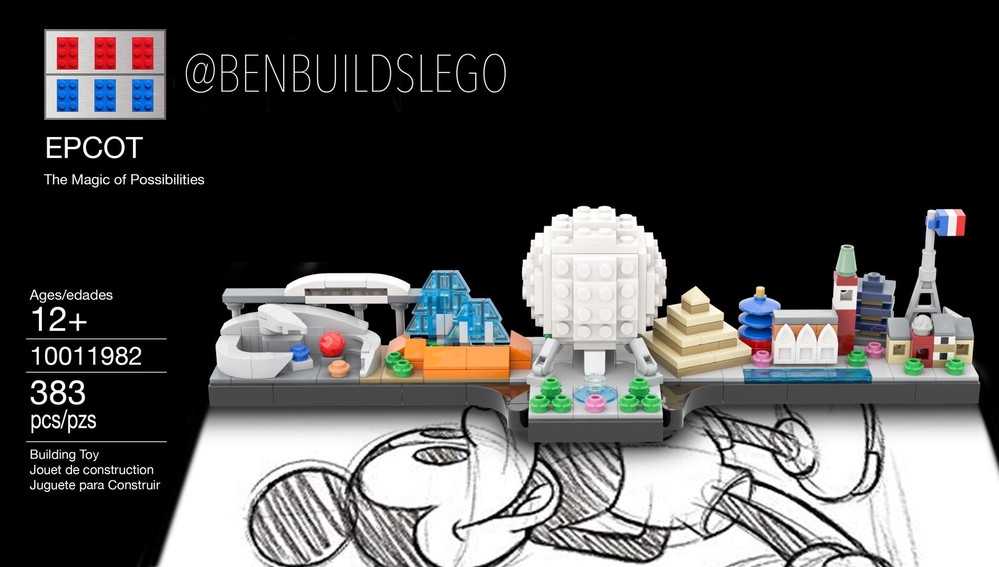 LEGO MOC EPCOT skyline by benbuildslego | Rebrickable - Build with LEGO