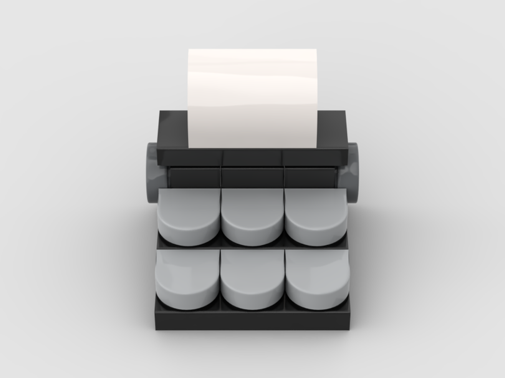 LEGO MOC Nano Typewriter by MuGo_Gonzalez | Rebrickable - Build with LEGO