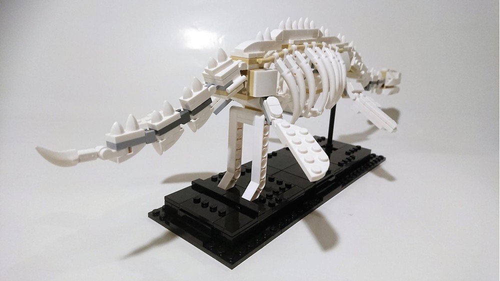 LEGO MOC Alternative Fossils of a Plesiosaurus and an armoured Fish for ...