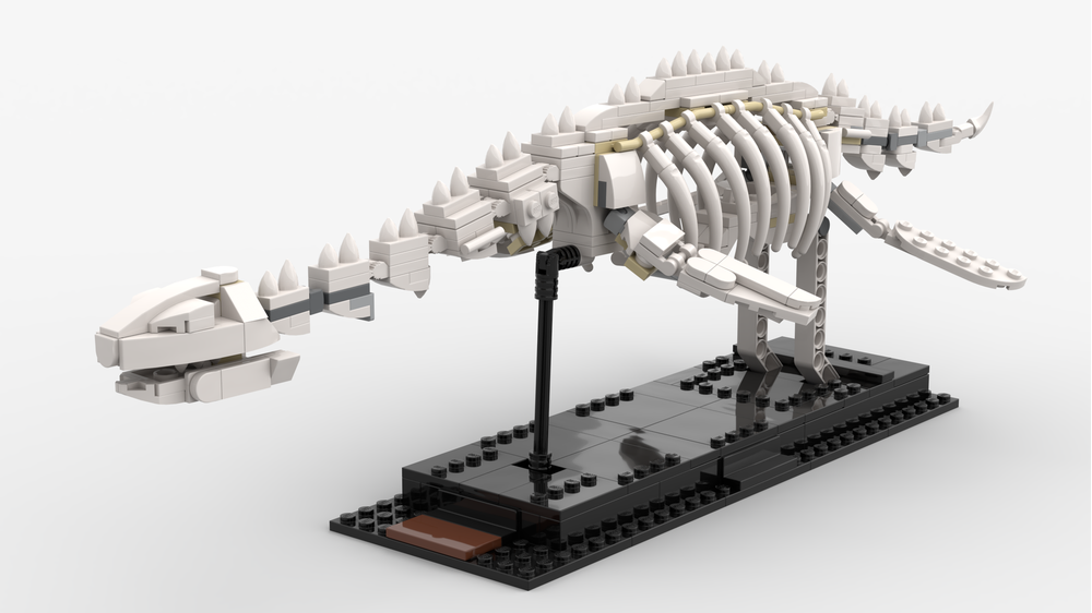 LEGO MOC Alternative Fossils of a Plesiosaurus and an armoured Fish for ...