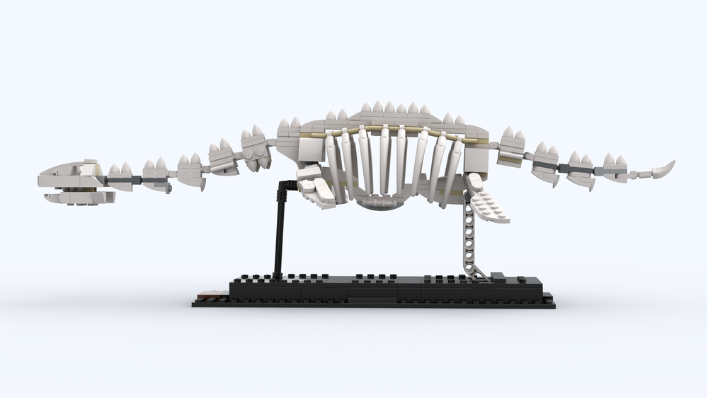 LEGO MOC Alternative Fossils of a Plesiosaurus and an armoured Fish for ...