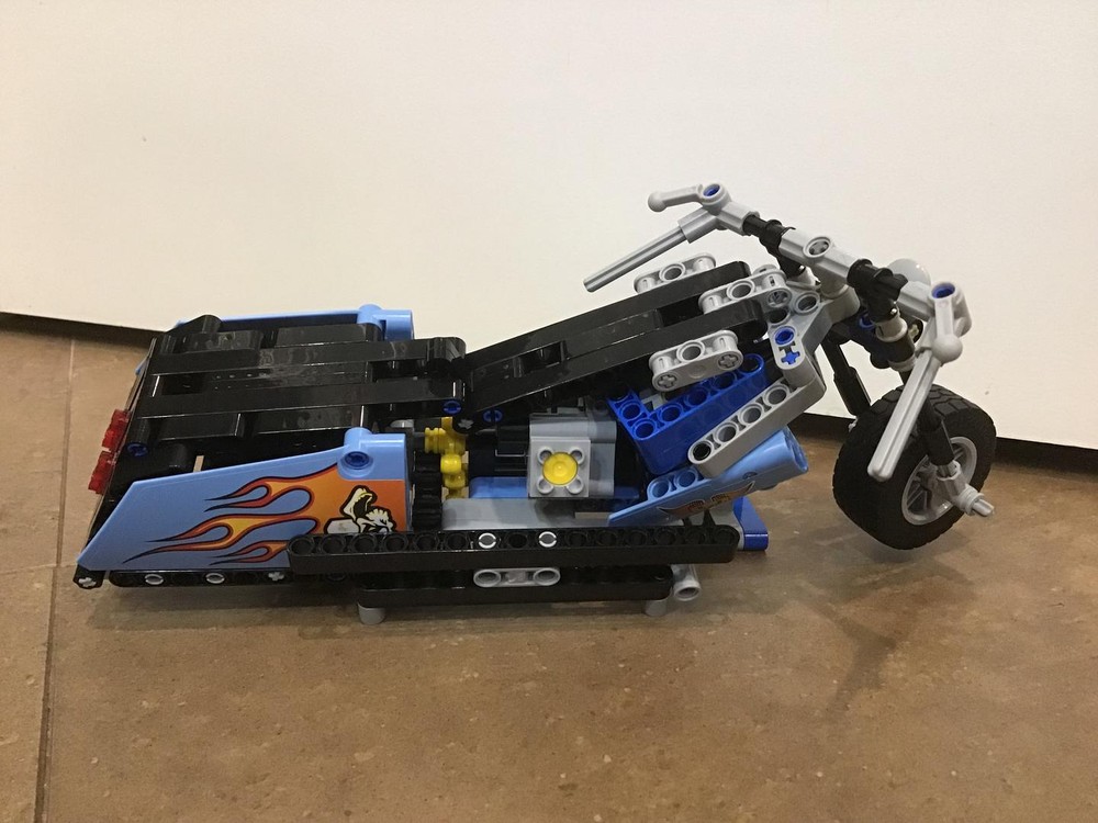 LEGO MOC 42022 Motorcycle with Stand C Model by PewPew | Rebrickable ...