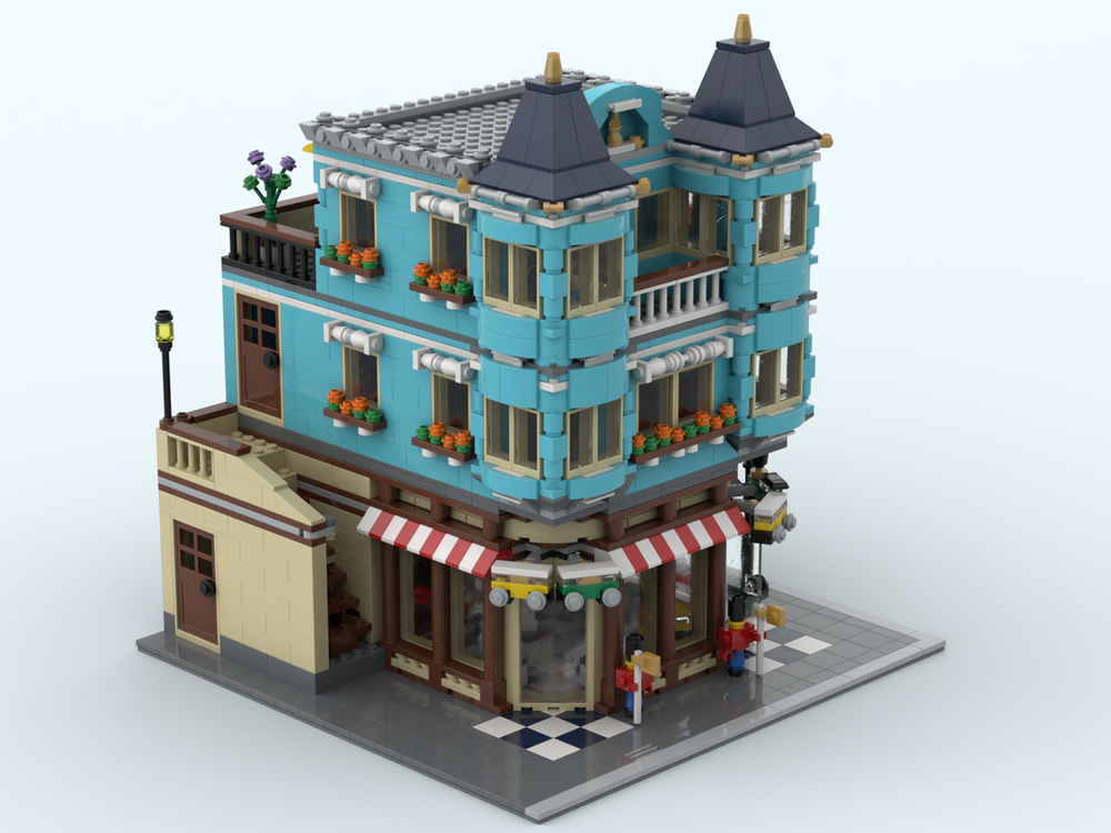 LEGO MOC Town House with Toy Shop *** NEW: Now full Furnished *** by ...