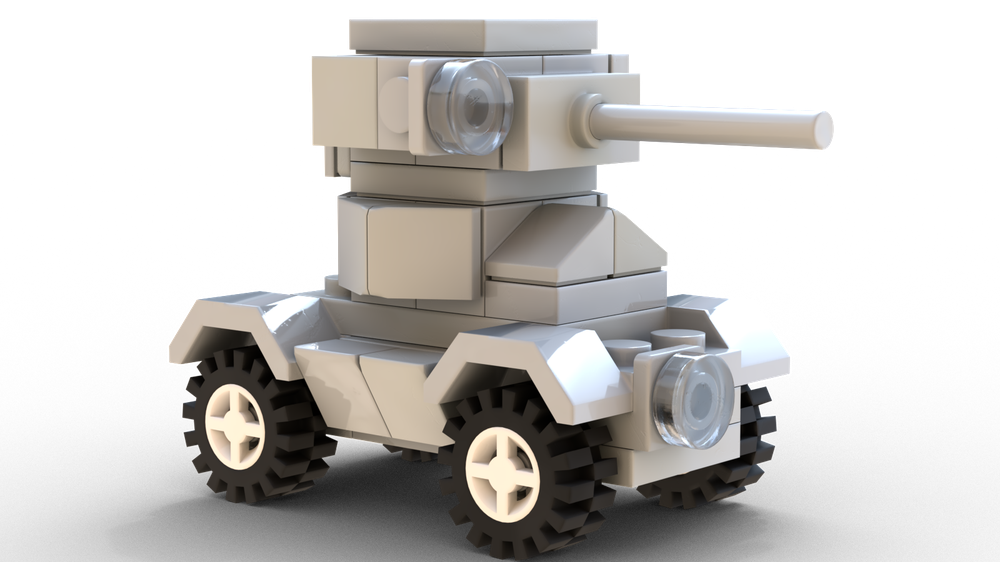 LEGO MOC Daimler Armoured Car by BrickHugger171 | Rebrickable - Build ...