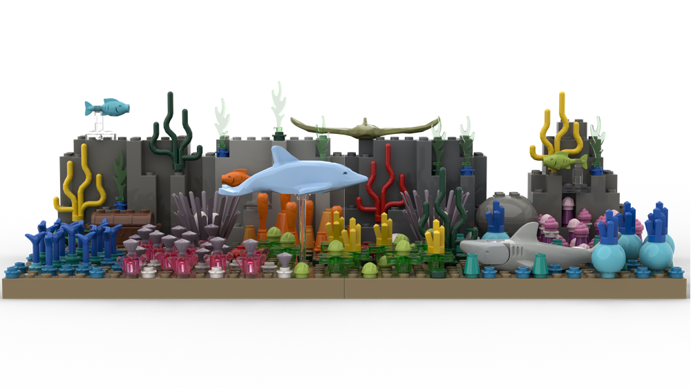 LEGO MOC Coral Reef by KristinaLegoMaker | Rebrickable - Build with LEGO