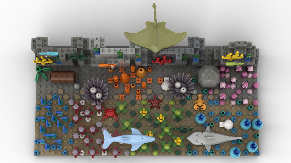 LEGO MOC Coral Reef by KristinaLegoMaker | Rebrickable - Build with LEGO