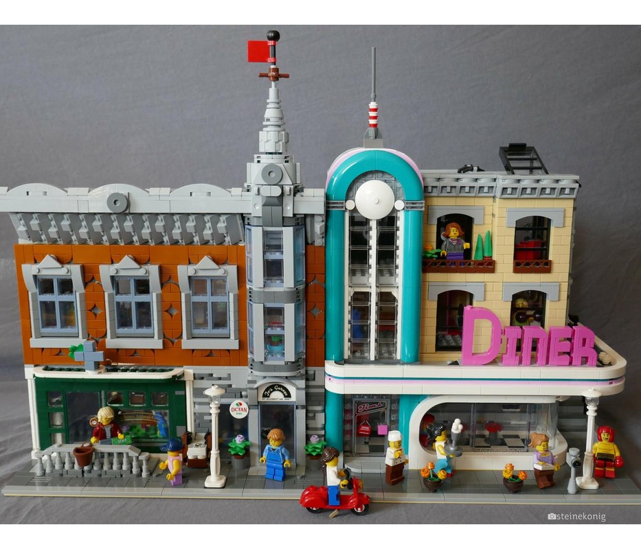 LEGO MOC Pharmacy and Old Repair Shop by steinekonig | Rebrickable ...
