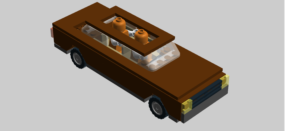 Lego Moc Brown Sedan By Mrash1234 Rebrickable Build With Lego