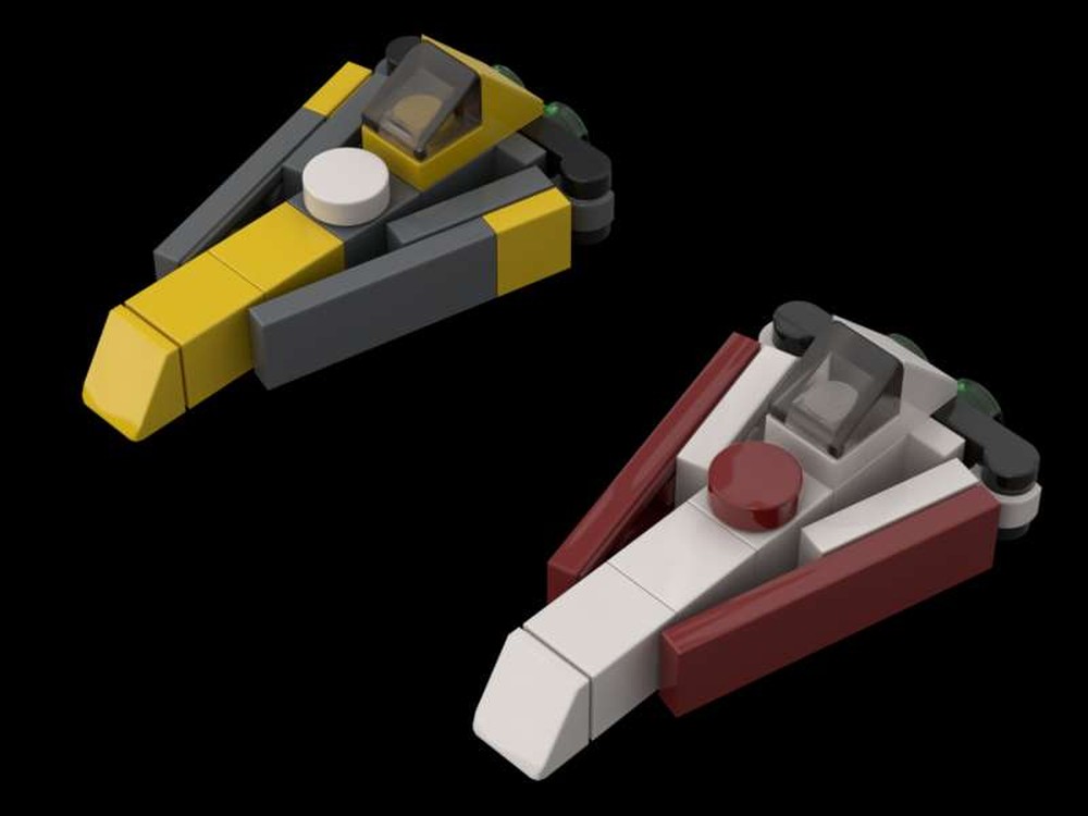 LEGO MOC 2 Mini Jedi Starfighters by meregt | Rebrickable - Build with LEGO