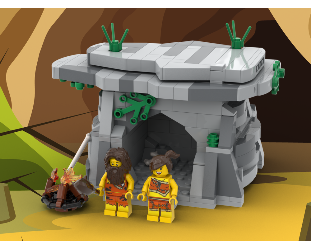 LEGO MOC Caveman House by gabizon | Rebrickable - Build with LEGO