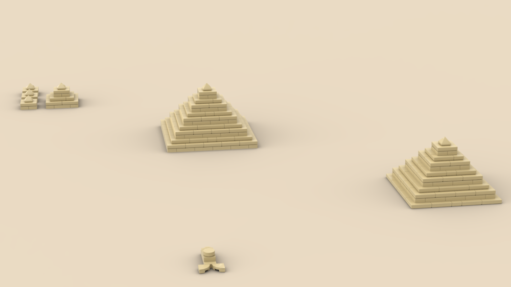 Lego Moc Pyramids Of Giza By Dujk Rebrickable Build With Lego