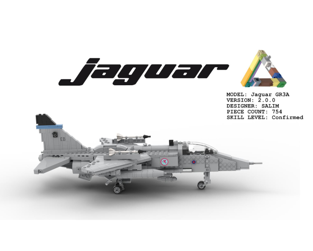LEGO MOC SEPECAT Jaguar GR 3A by salim91210 | Rebrickable - Build with LEGO