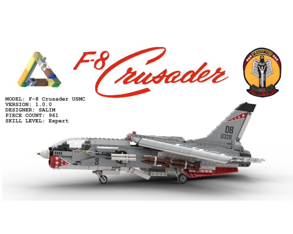 LEGO MOC Vought F-8 Crusader USMC by salim91210 | Rebrickable - Build ...