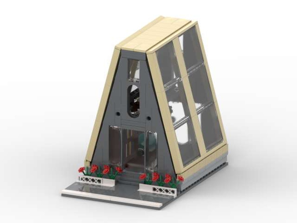 Lego Moc Modern A House By Plan Rebrickable Build With Lego