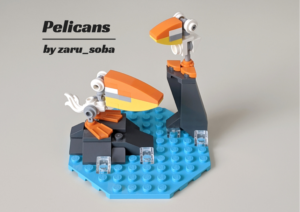 LEGO MOC Pelicans by zaru_soba | Rebrickable - Build with LEGO