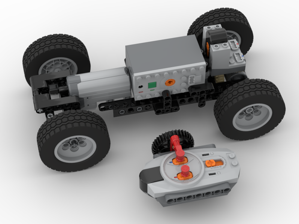 Lego Moc Simple Rc Car Chassis By Nicow Rebrickable Build With Lego