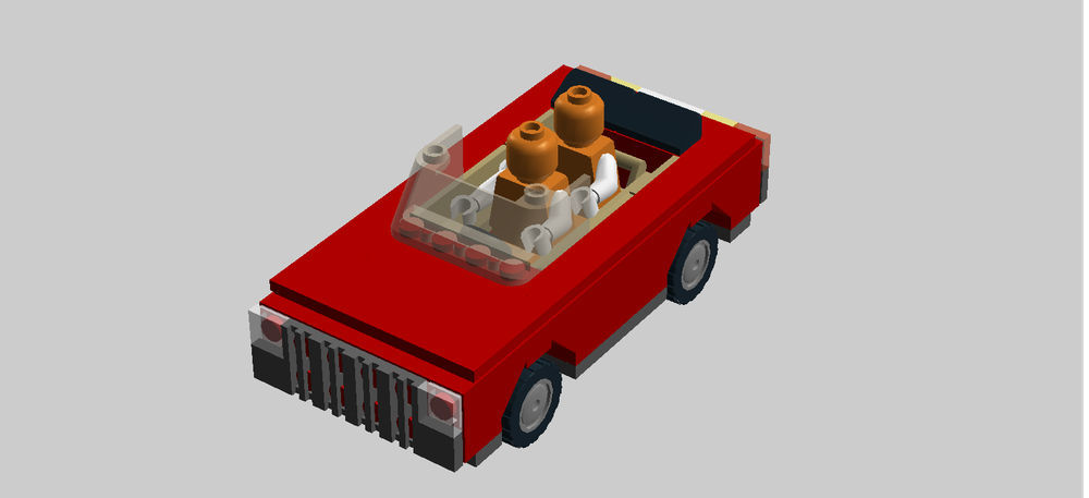 Lego Moc Red Convertible By Ngotronghieu118 Rebrickable Build With Lego
