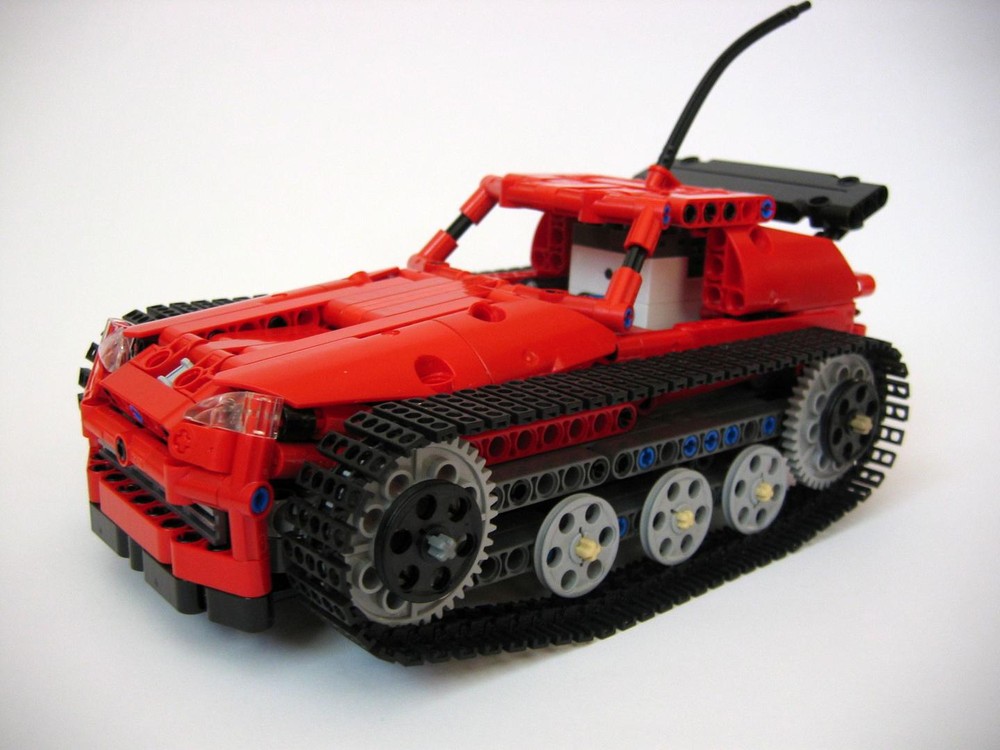 LEGO MOC Red Devil Tracked Racer by Muszel | Rebrickable - Build with LEGO