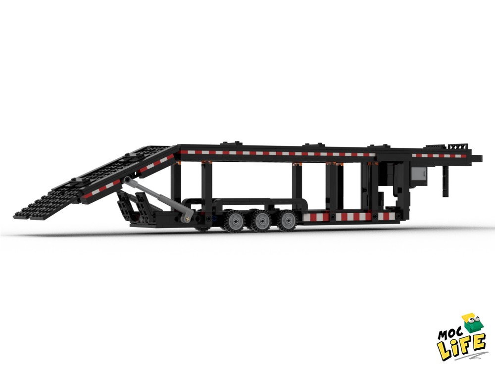 LEGO MOC 5 cars hauler trailer by MocLife | Rebrickable - Build with LEGO