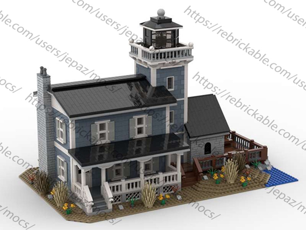 Lego Moc Bed And Breakfast Lighthouse By Jepaz Rebrickable Build With