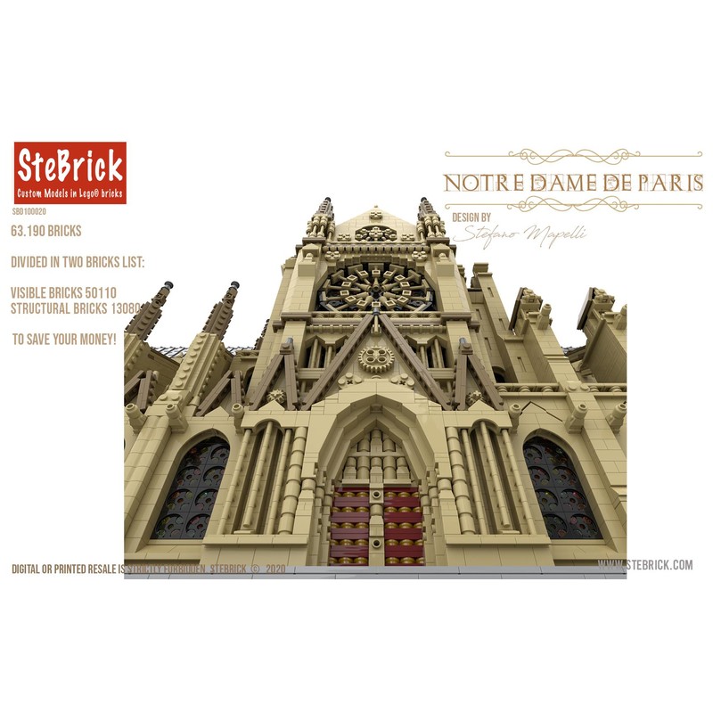 LEGO MOC Notre Dame de Paris - Modular Building Dimension by STEBRICK ...