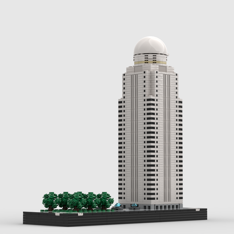 Lego Moc Capitol Holding Center At 1650th Scale By Funnytacobunny