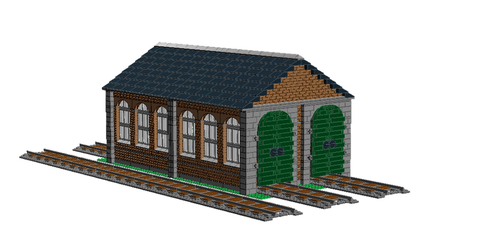 Lego Moc Engine Shed By Mikalagrand Rebrickable Build With Lego