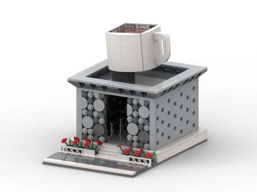 LEGO MOC modern coffee shop by plan | Rebrickable - Build with LEGO