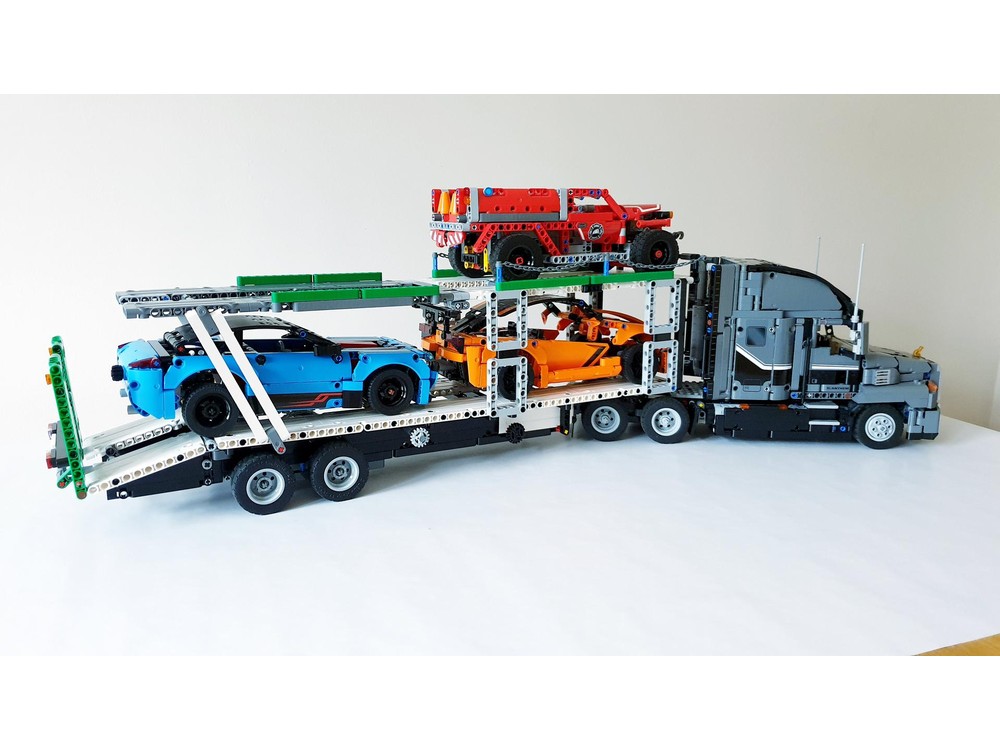 LEGO MOC Car Transporter Carrier Semi Trailer for 42078 Mack Anthem by ...