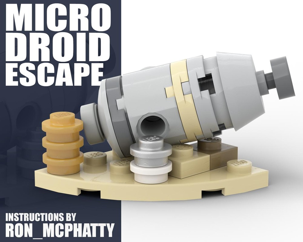 Lego Moc Micro Droid Escape By Ronmcphatty Rebrickable Build With Lego