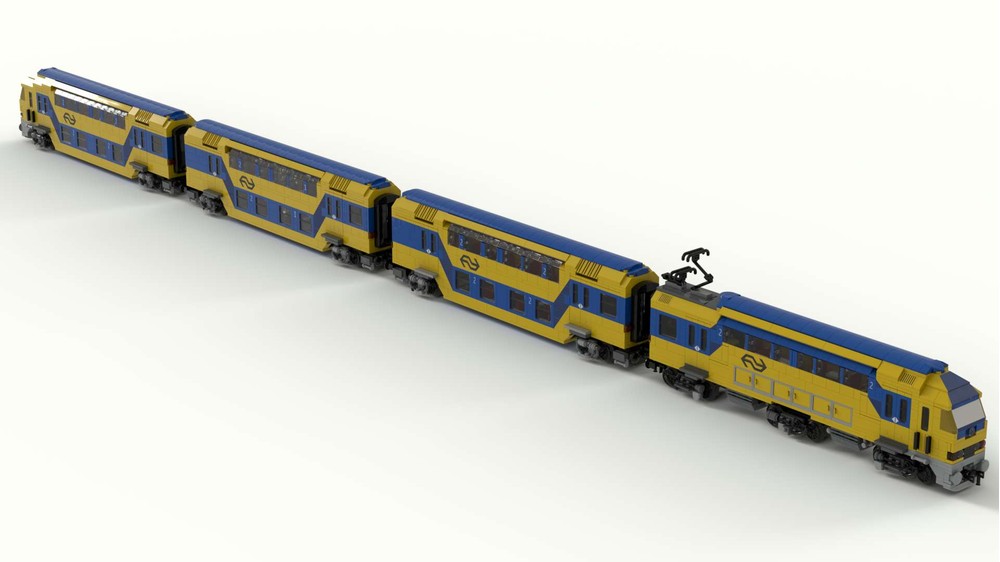 LEGO MOC Dutch NS Double Dekker train DDZ by rcrvankempen | Rebrickable ...