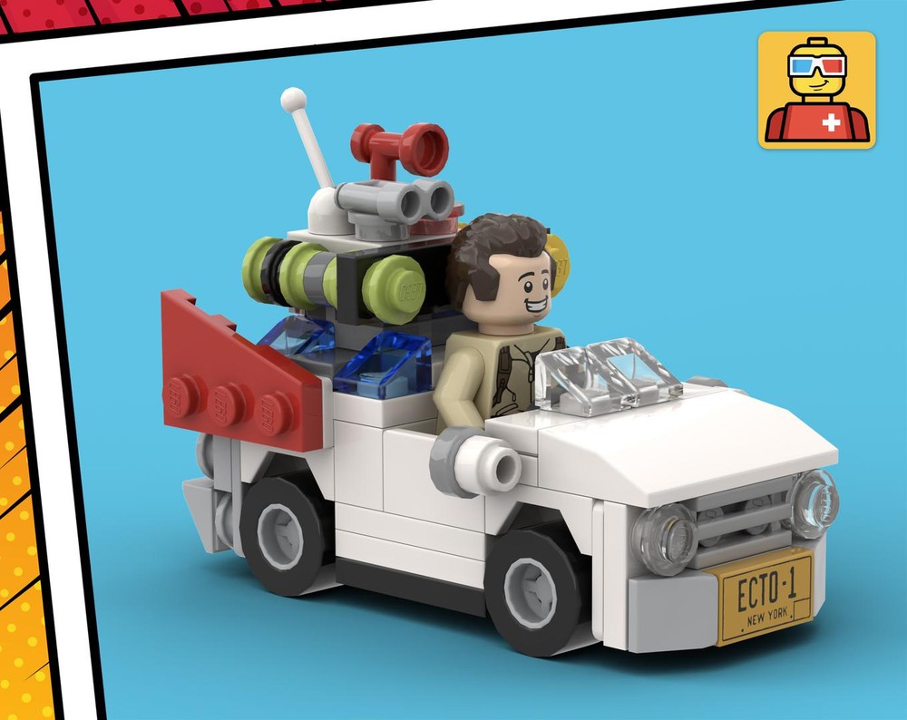 LEGO MOC Tiny ECTO-1 - The Ghost Busters Vehicle by Plastic Blockbuster ...