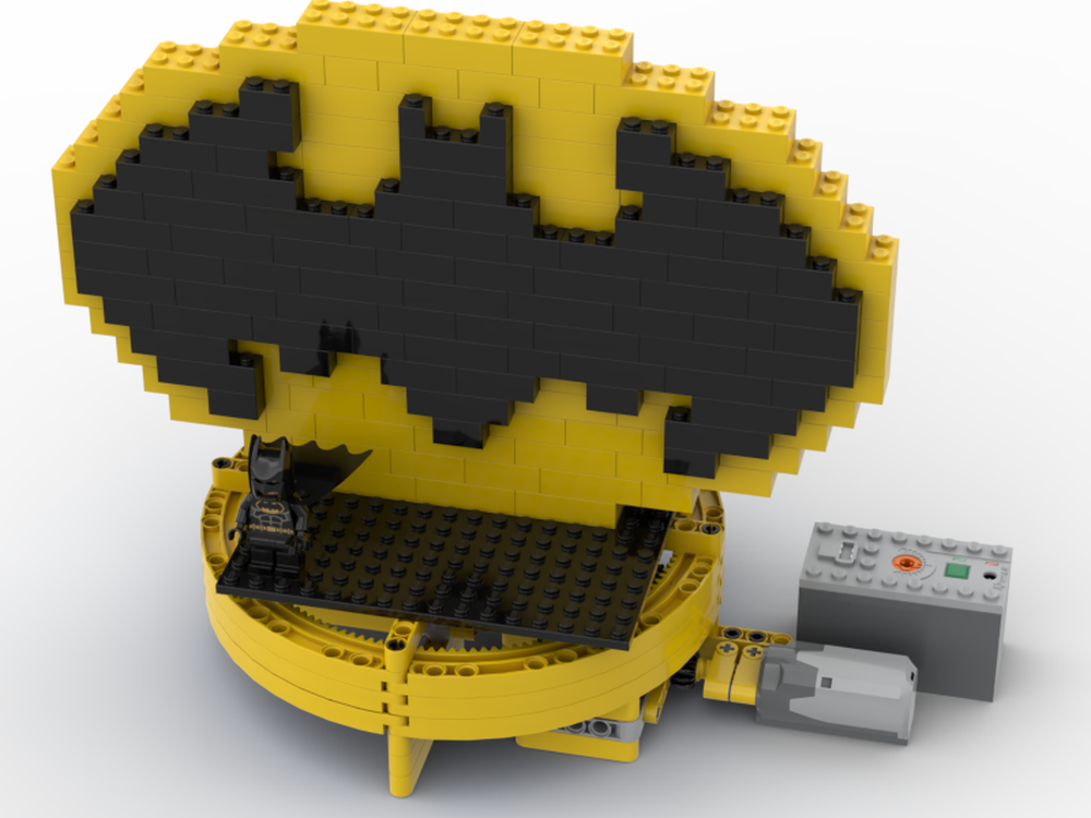 LEGO MOC-44329 Batman Logo with Turntable by NicoW | Rebrickable ...