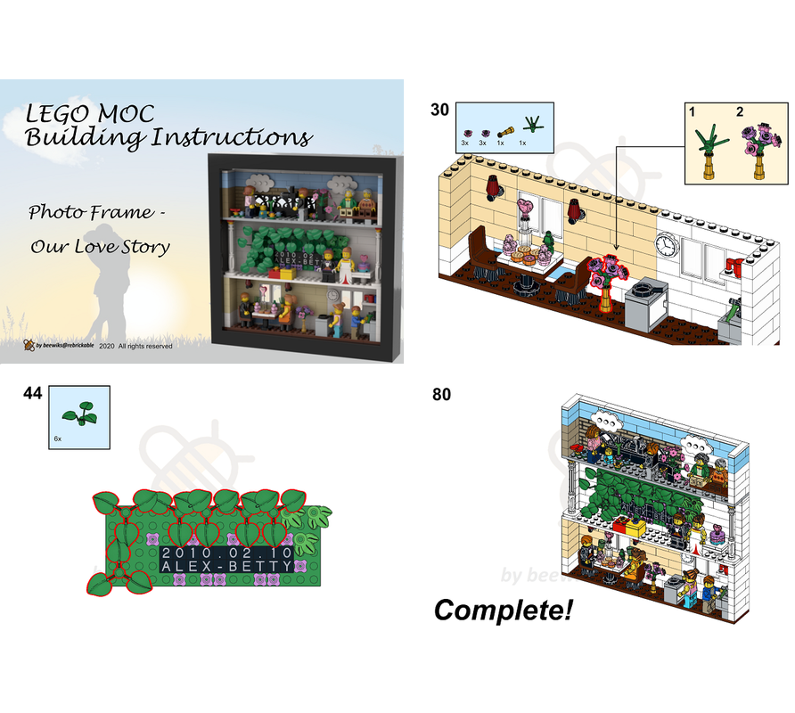 LEGO MOC Lego Frame - Our Love Story by beewiks | Rebrickable - Build ...
