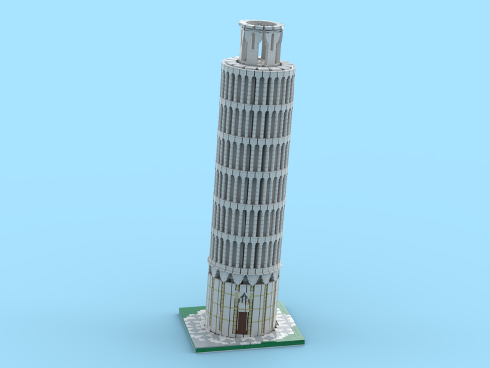 Lego Moc Leaning Tower Of Pisa By Serenity Rebrickable Build With Lego