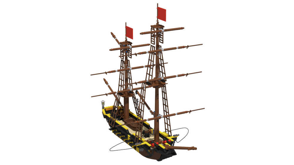 LEGO MOC-44383 Brig by LBBDE | Rebrickable - Build with LEGO