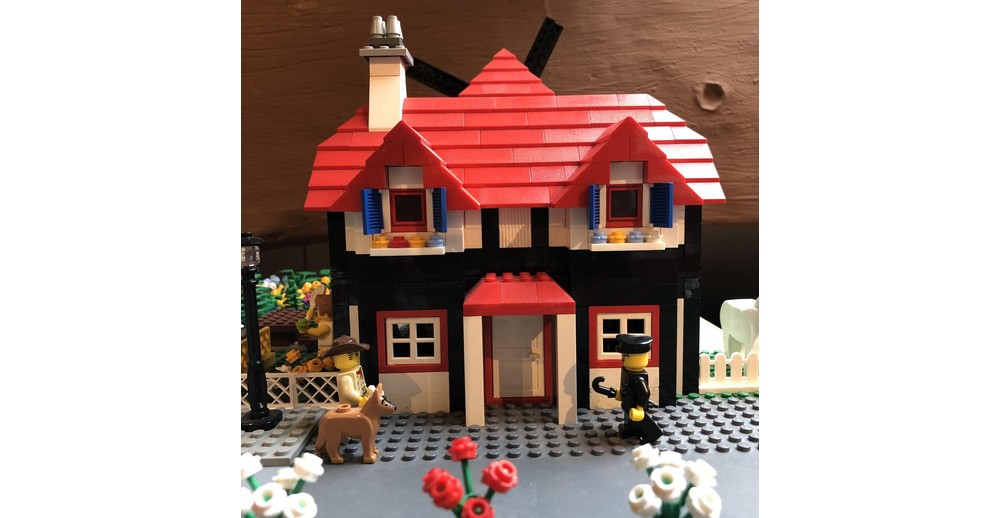 LEGO MOC Tudor Style Farmhouse with Windmill, Blacksmith and Chicken ...
