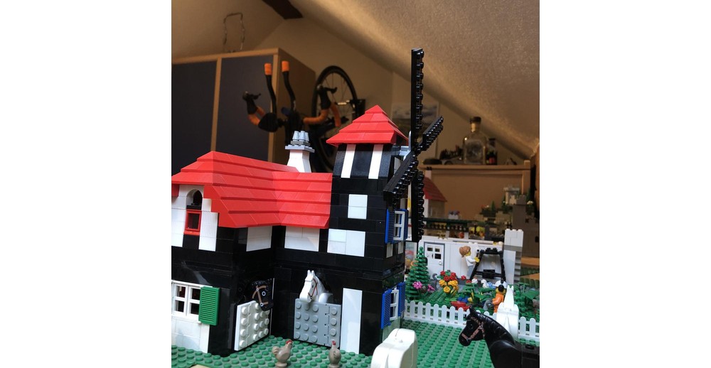 LEGO MOC Tudor Style Farmhouse with Windmill, Blacksmith and Chicken ...