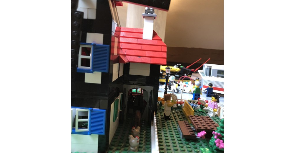 LEGO MOC Tudor Style Farmhouse with Windmill, Blacksmith and Chicken ...