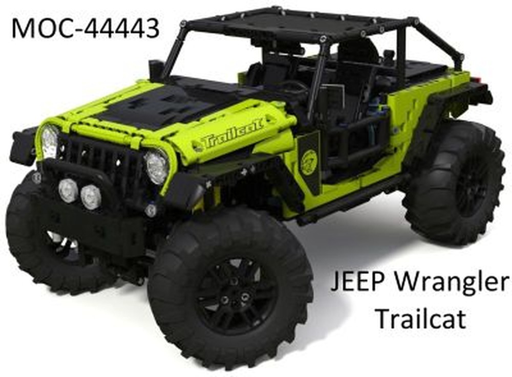 LEGO MOC JEEP Wrangler Trailcat (Fully Remote Controlled 4x4 Ultimate ...