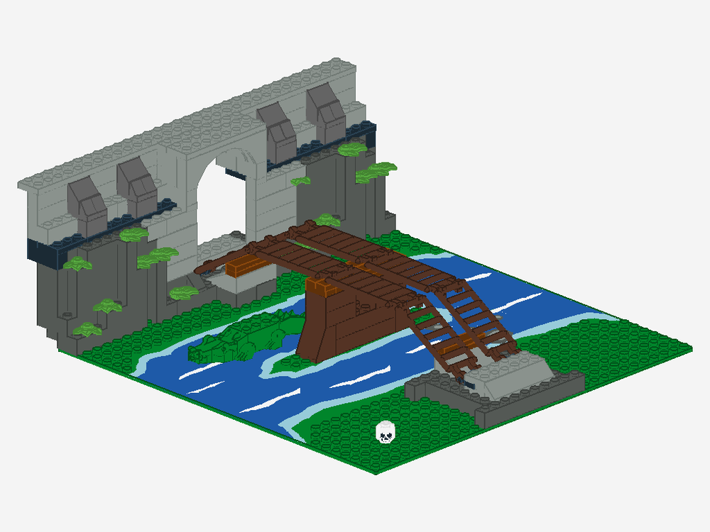 LEGO MOC Rocky River Crossing by Antarctica | Rebrickable - Build with LEGO