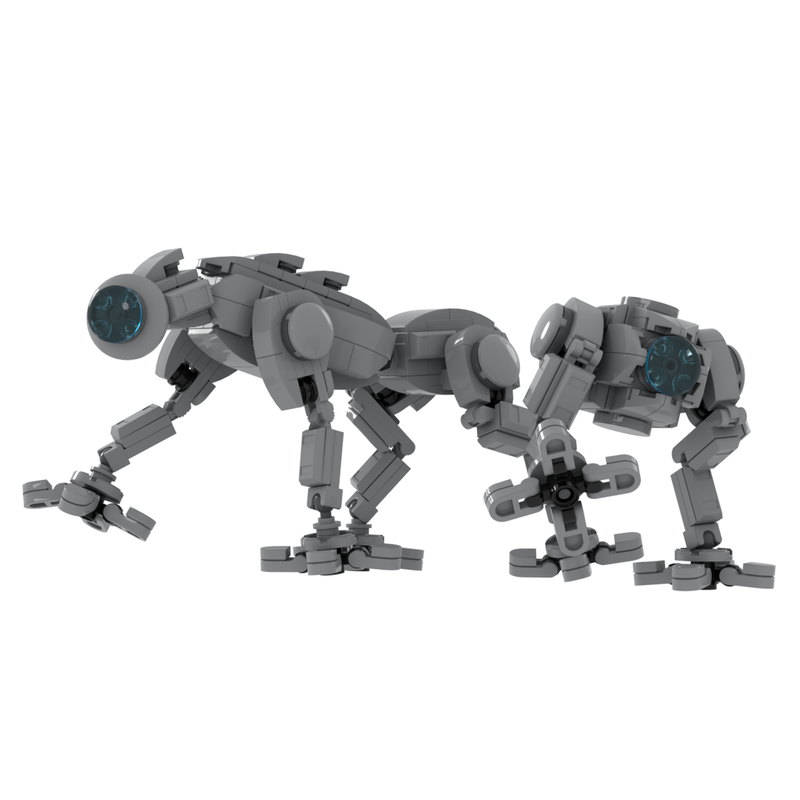 LEGO MOC Biped + Quadruped Robots by brickfolk | Rebrickable - Build ...