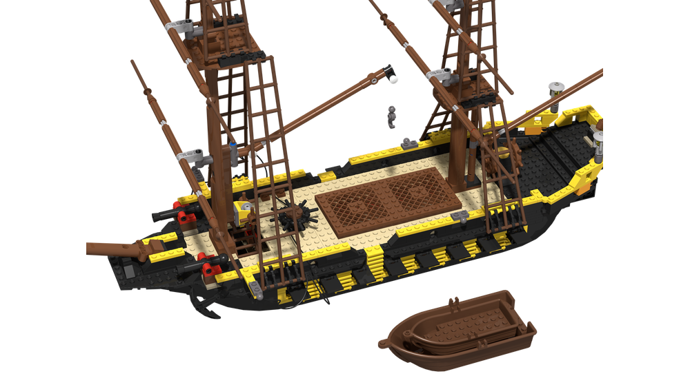 LEGO MOC Sloop by LBBDE | Rebrickable - Build with LEGO