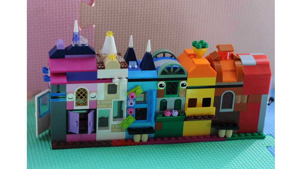 LEGO MOC 11004 Rainbow houses by Lenarex | Rebrickable - Build with LEGO