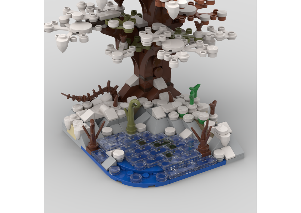 LEGO MOC Tree on a Lake Winter Mini by l1anchu | Rebrickable - Build ...