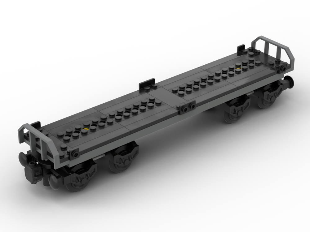 LEGO MOC Train Container Wagon (for 2x 6x4 generic Containers) by ...
