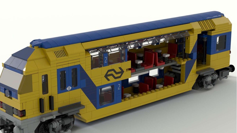 LEGO MOC Dutch NS Double dekker end Carriage DDZ train by rcrvankempen ...