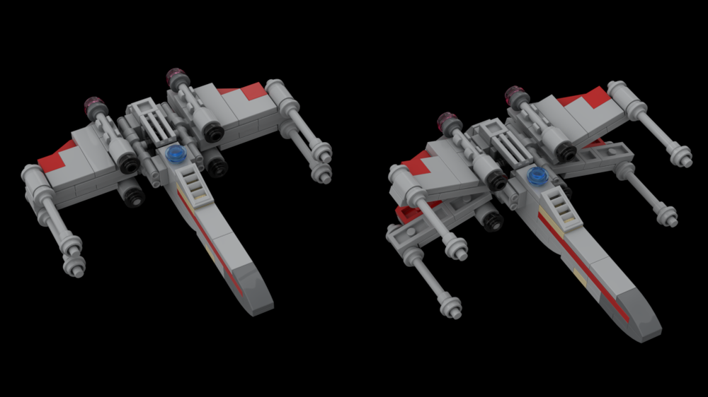 Lego Moc T 65 X Wing Fighter V2 By Dujk Rebrickable Build With Lego